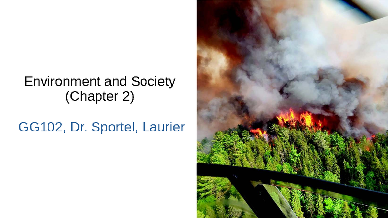 Module 7: Environment and Society Overview GG102 - Studocu