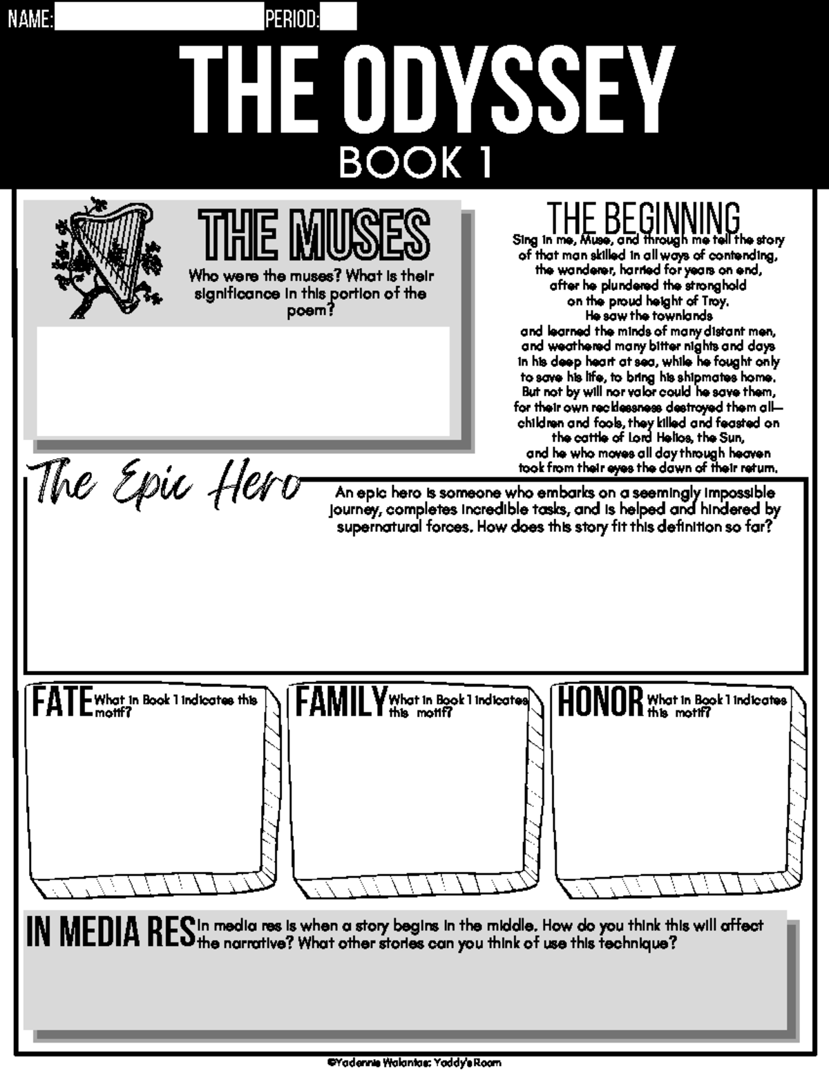 The Odyssey Workbook - Analysis and Insights on Epic Themes - Studocu