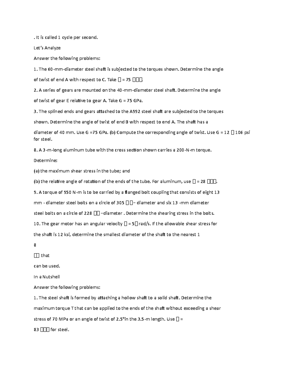 Doc28-steel - It is called 1 cycle per second. Let’s Analyze Answer the ...