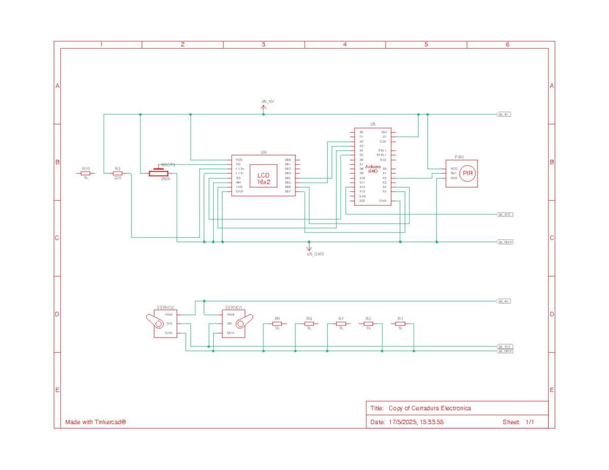 Cerradura Electrónica Project - Tinkercad Design Overview - Studocu