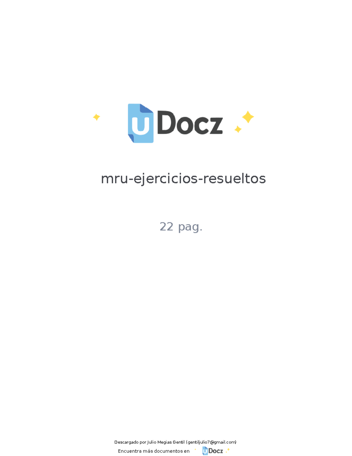 Mru ejercicios resueltos. 3-4 Eso. - mru-ejercicios-resueltos 22 pag ...