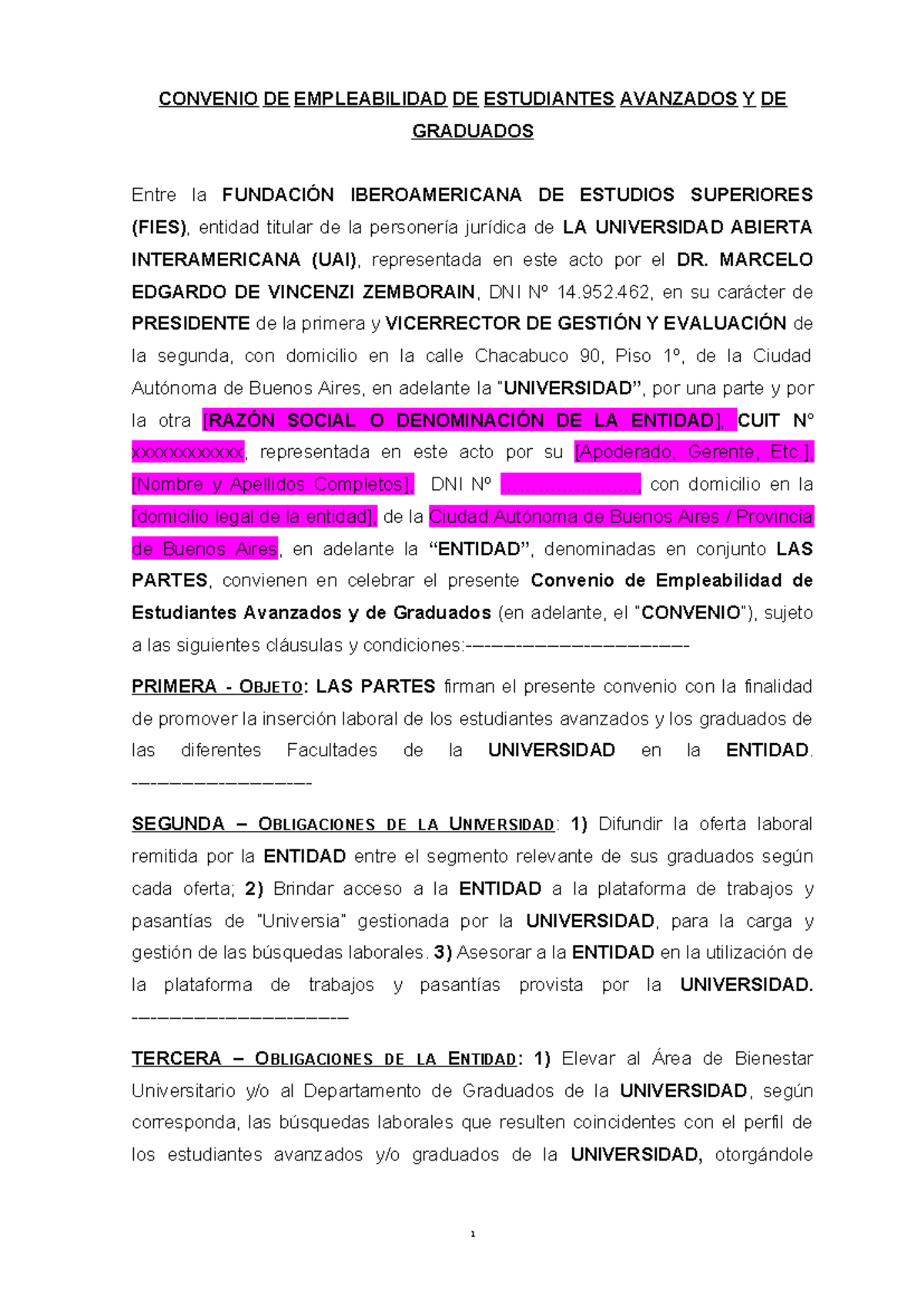 Convenio de Empleabilidad para Estudiantes Avanzados y Graduados 2025 ...