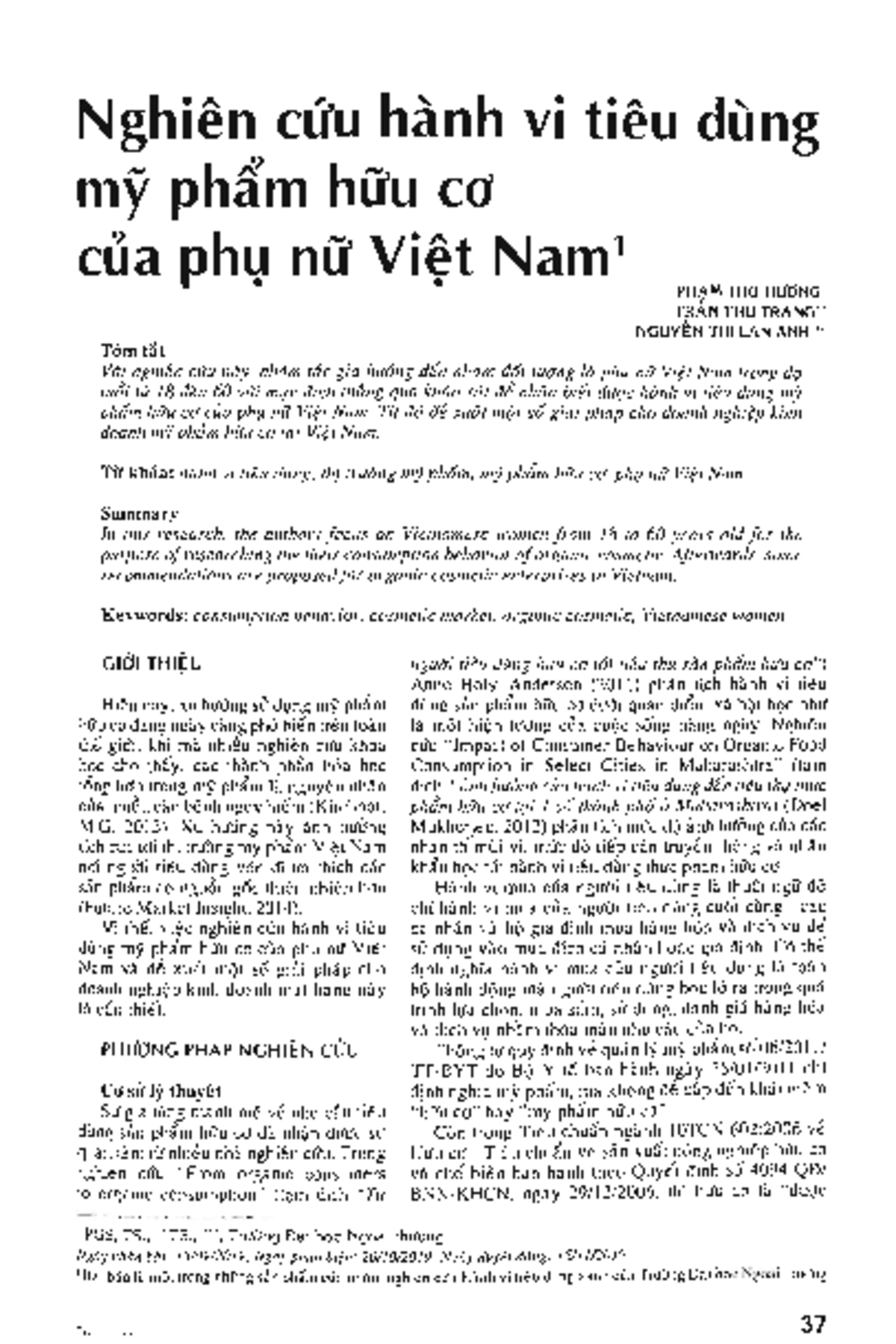 BB Nghien cuu hanh vi tieu dung my pham huu co cua phu nu Viet Nam 4tr ...