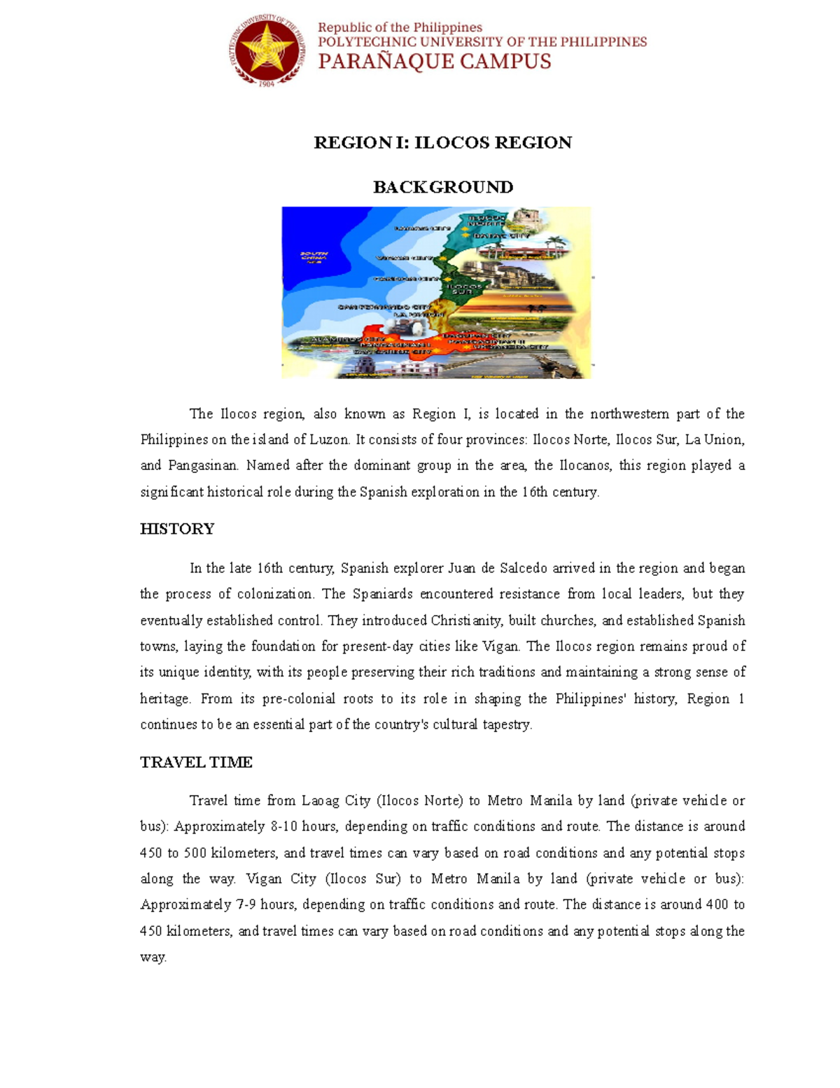 Ilocos Region Overview: Geography, History & Cultural Insights - Studocu