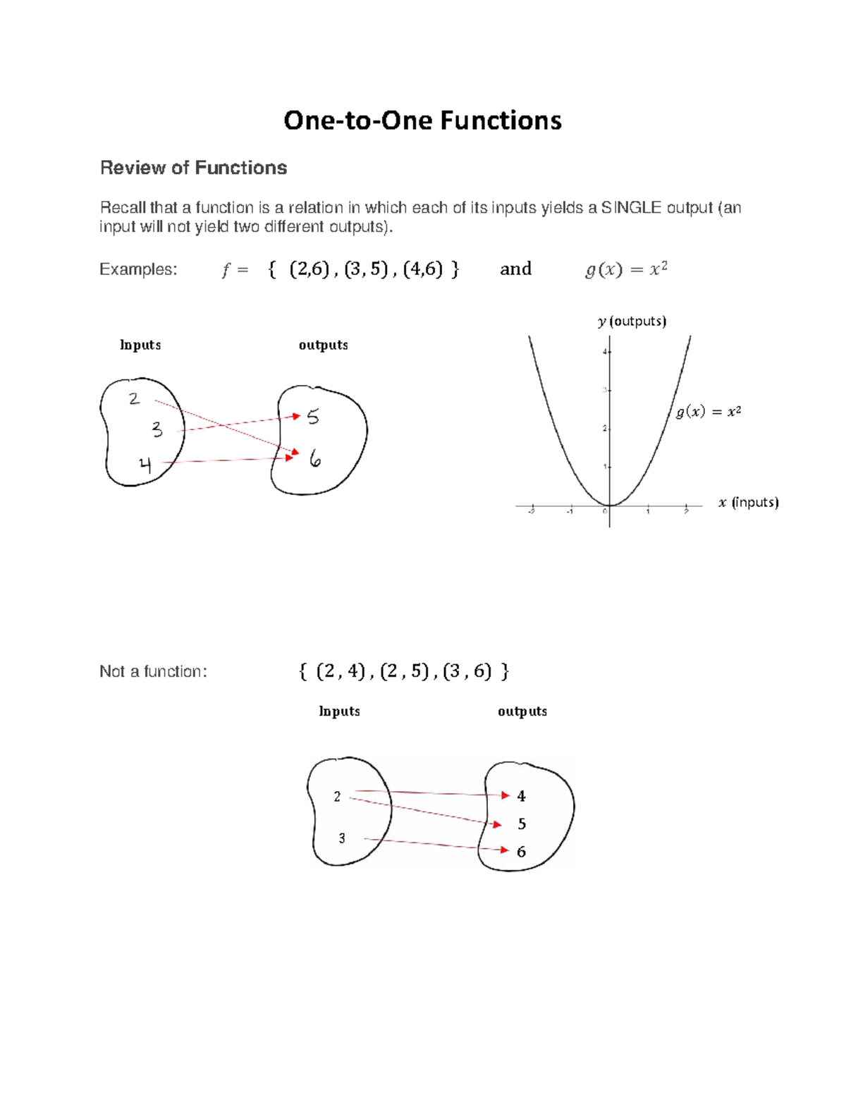 One-to-One Functions and Inverse Functions - Studocu