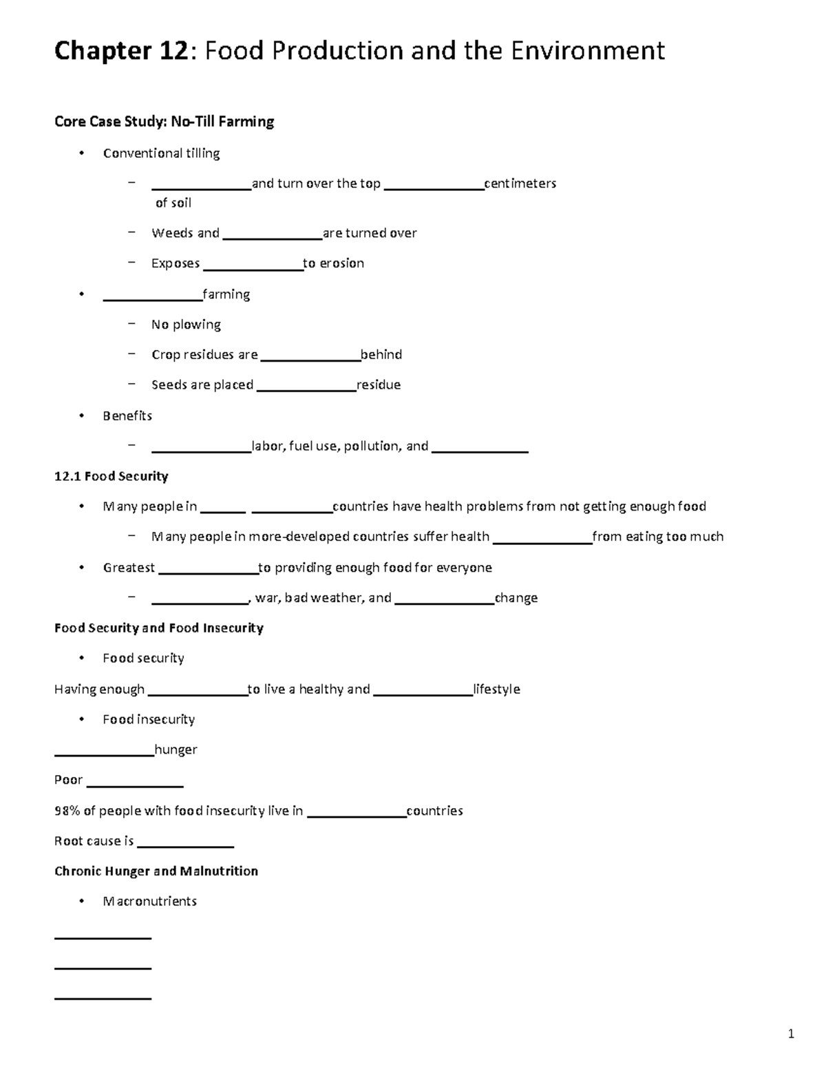 APES+20th+ed - Notes - Chapter 12: Food Production and the Environment ...