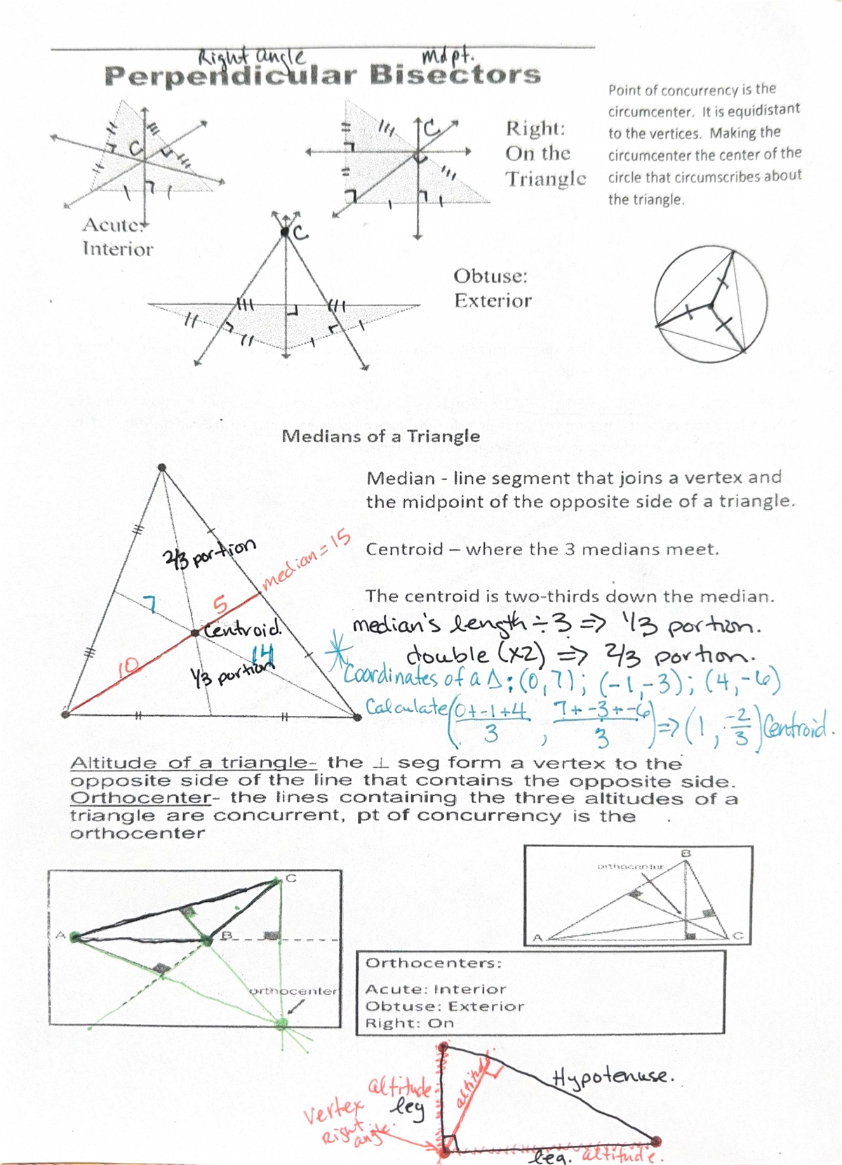 Completed Perpendicular Bisector Notes (Math 101) - Studocu