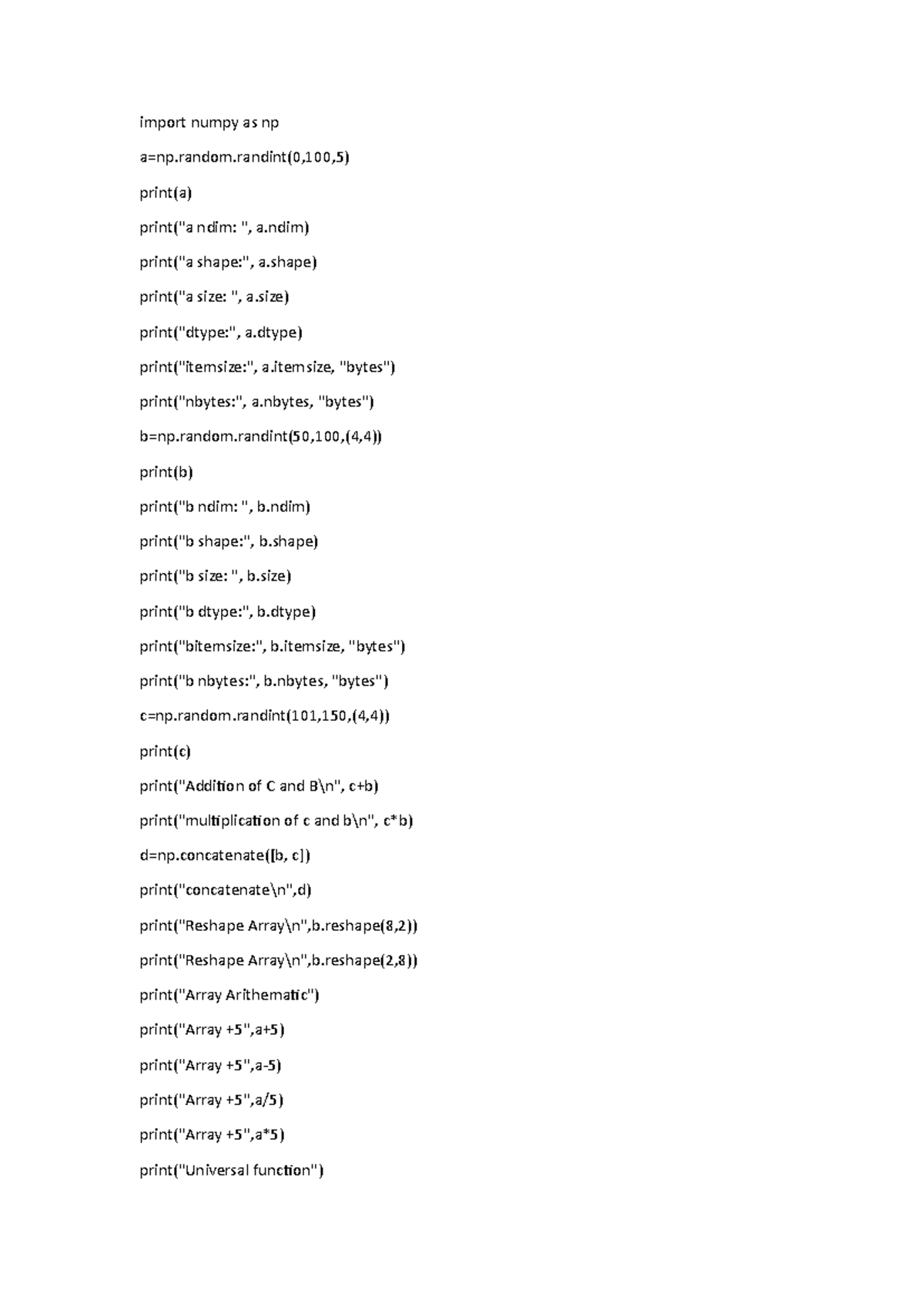 Assgn 2 - Foundation of Data Science Assisgnment Work - import numpy as ...