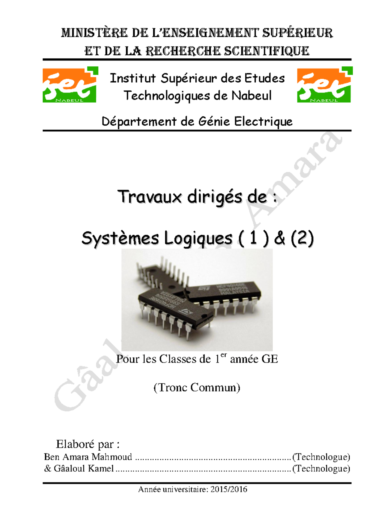 TD Systèmes Logiques : Circuits Combinatoires & Exercices Pratiques ...