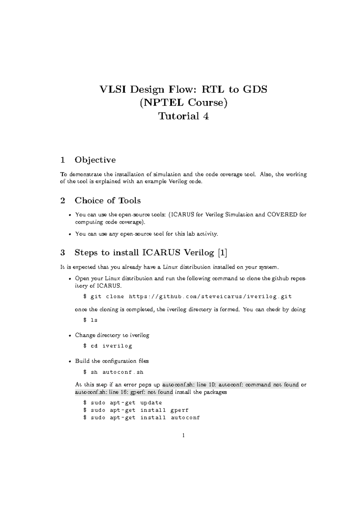 Tutorial-4 updated - gfbfg - VLSI Design Flow: RTL to GDS (NPTEL Course ...