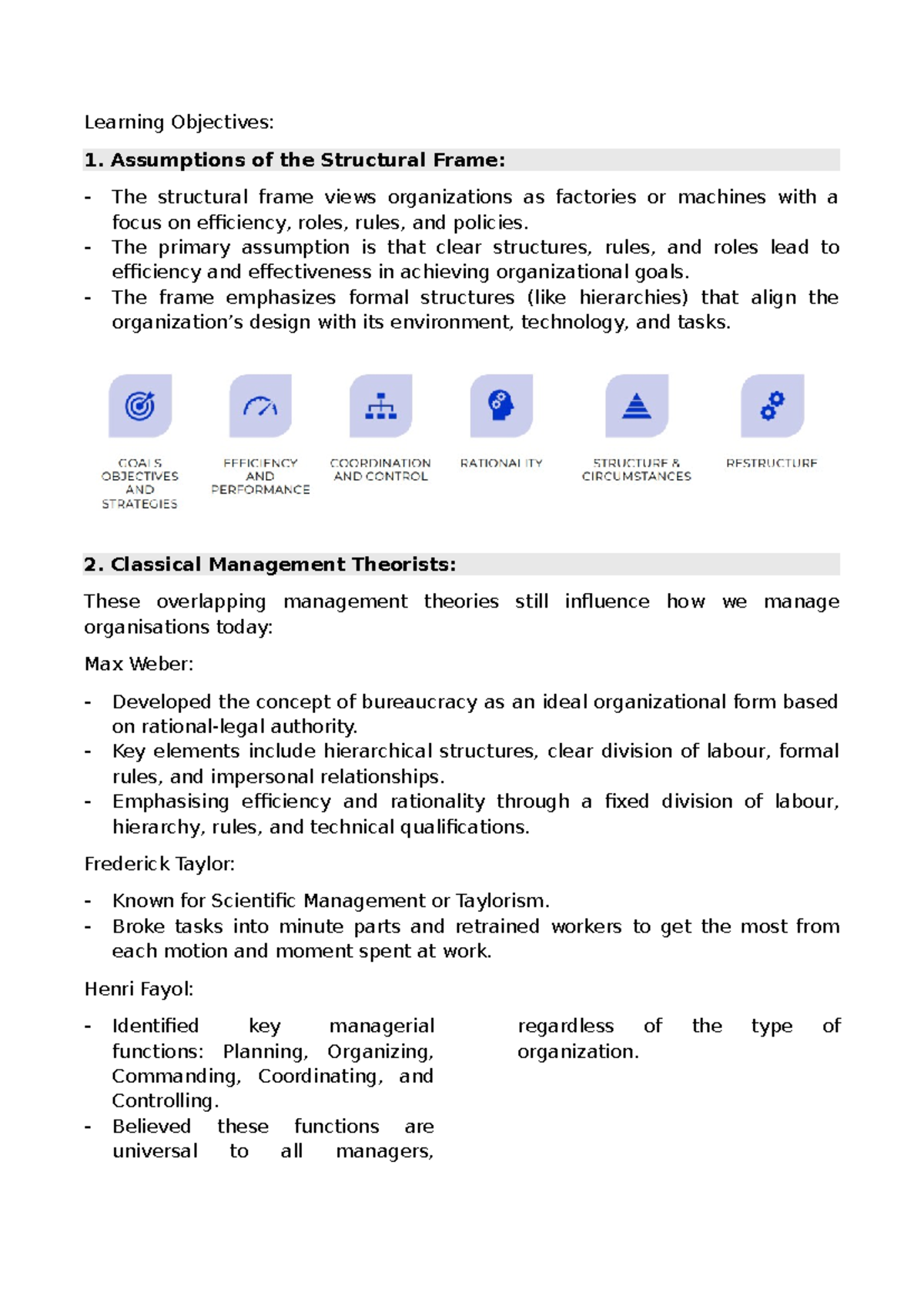 Organizational Structure: Key Theories & Elements in Frame Analysis ...
