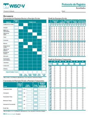 Cuadernillo 2 Wisc-V - Cuaderno de Estímulos 2 Cuaderno de Estímulos 2 ...