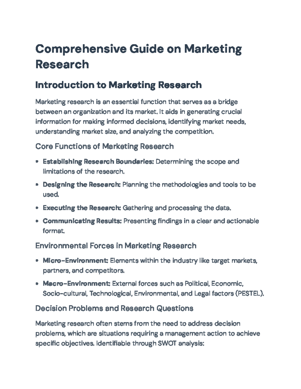 Comprehensive Guide to Marketing Research Techniques and Applications ...