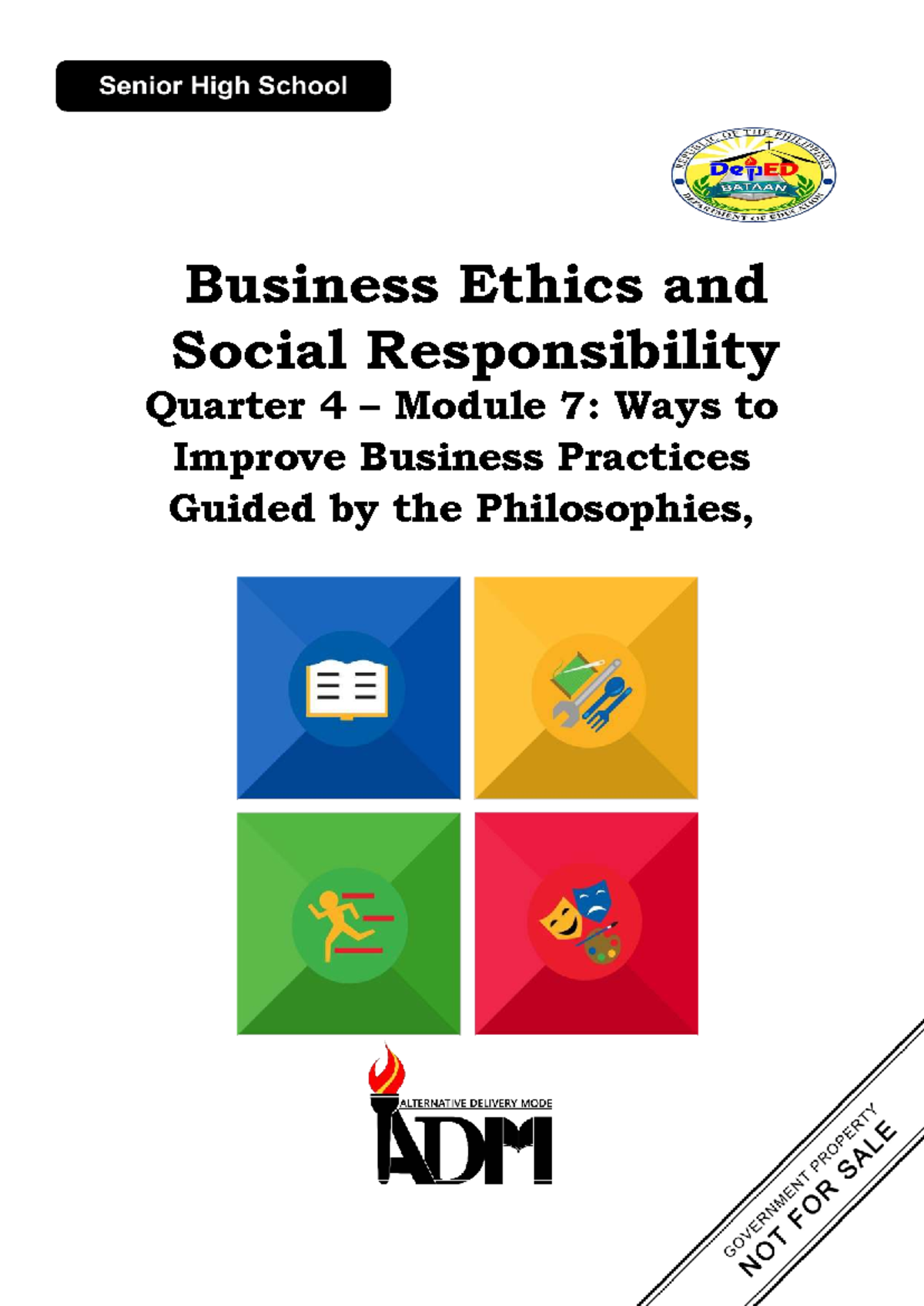 Business Ethics & Social Responsibility Q4 M7: Enhancing Business ...
