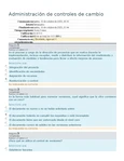 Administracion de Controles de Cambio - Modalidad de exámenes Semana 2 - Administración de - Studocu