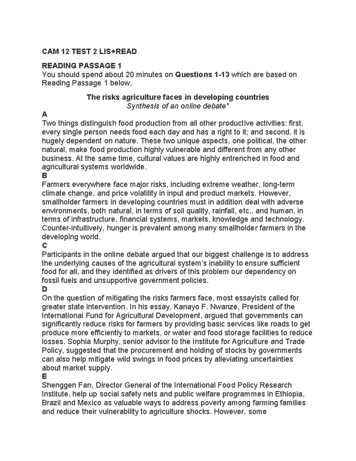 TEST 2 LIS - Listening Practice Tests and Strategies - Studocu