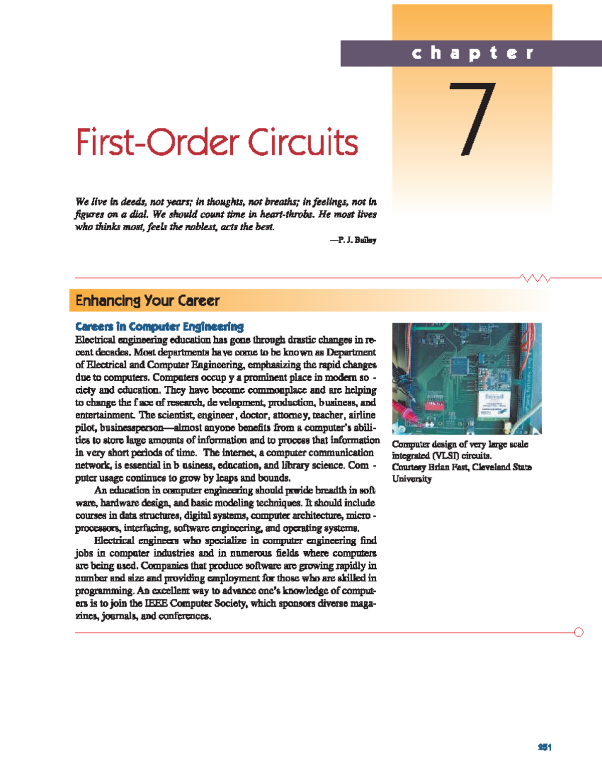 Lesson 6 First Order Circuits - chapter Circuits 7 We live in deeds, not in thoughts, not in ...