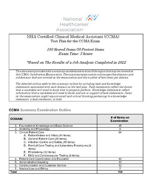 New AAMA questions - Study materials for CCMA quarters mixed. - New ...