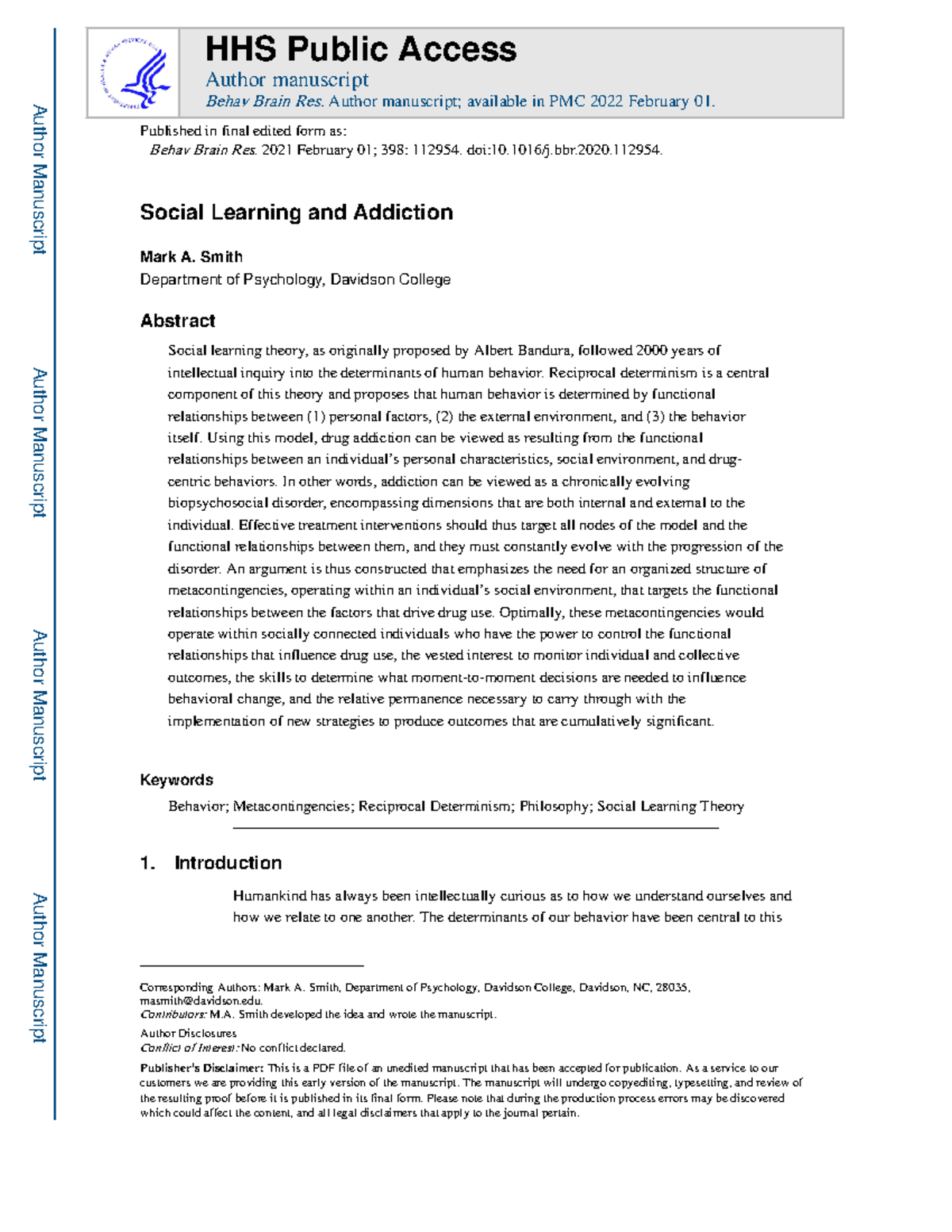 Social Learning Theory in Addiction: Insights and Recovery (PSY 101 ...
