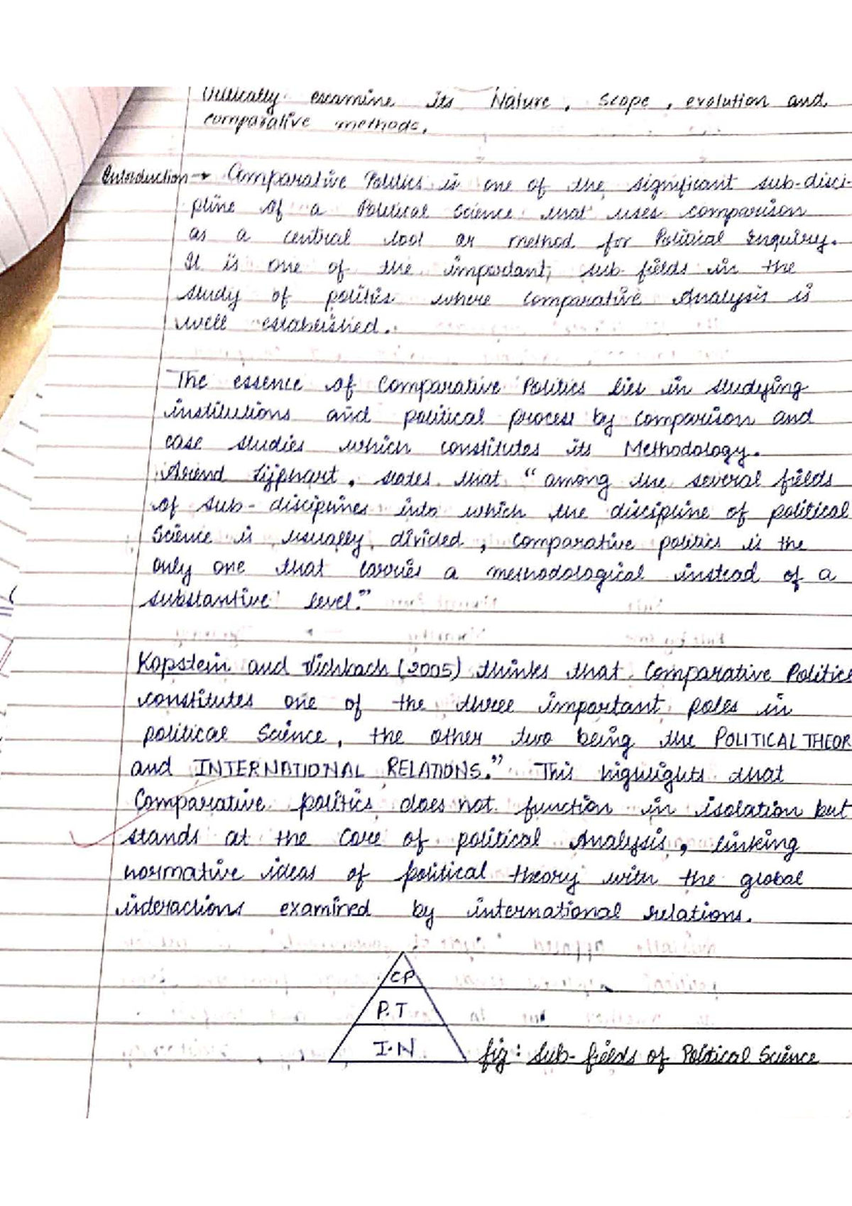 Comparative Politics Study Notes (POL 101) - Studocu