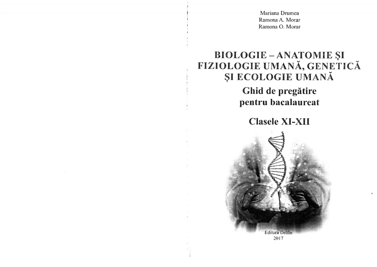 Culegere BIO - sinteaza la biologie bac - Mariana Drumea Ramona A ...