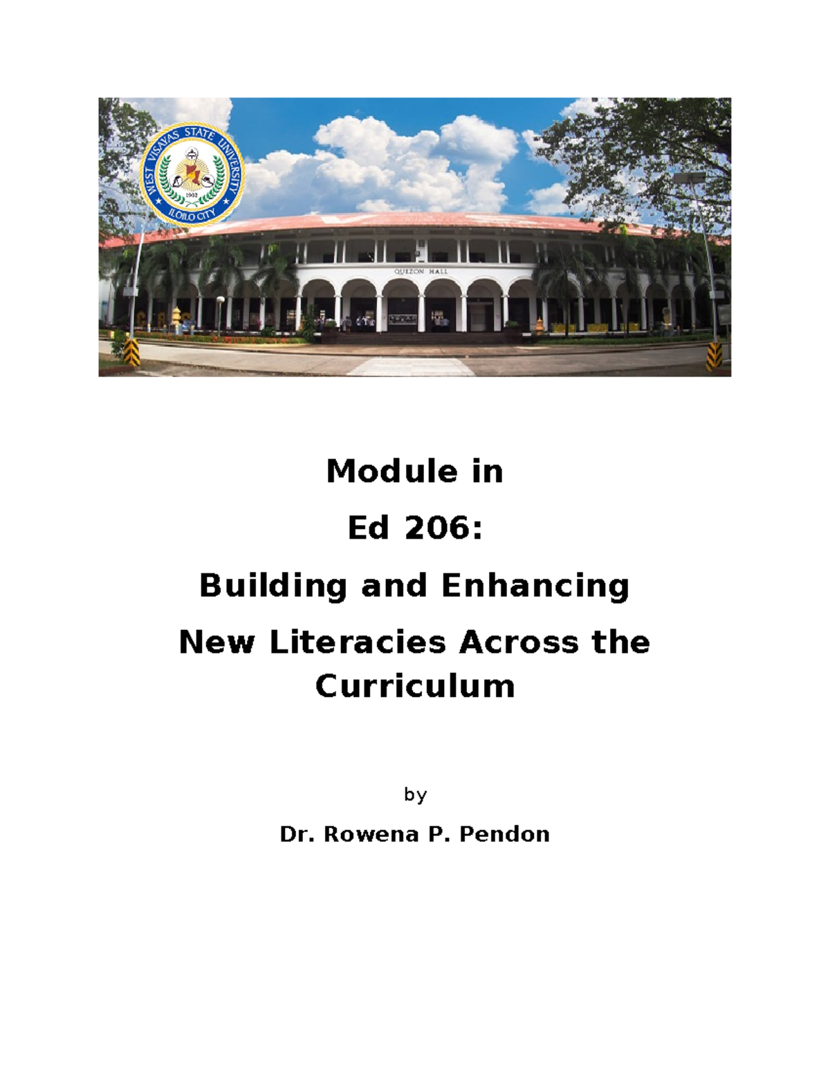 Module ED-206- UNIT 5-8 Edited - Module in Ed 206: Building and ...