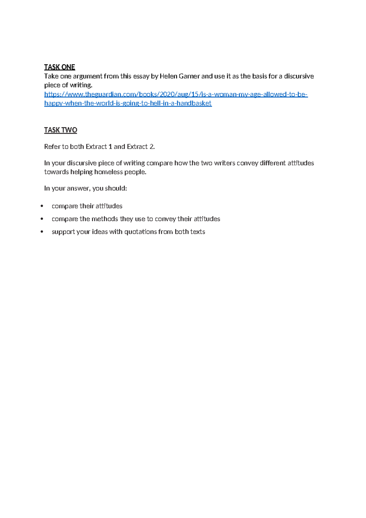 Craft of Writing: 29 Tasks for Imaginary Text Responses - Studocu
