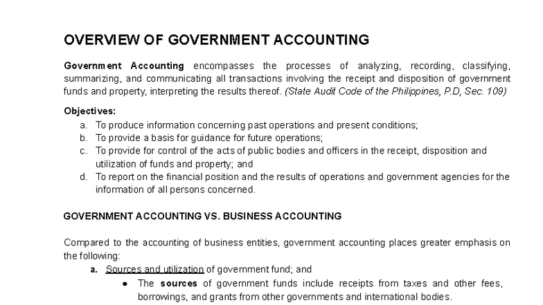 06 Overview of Government Accounting: Key Principles and ...