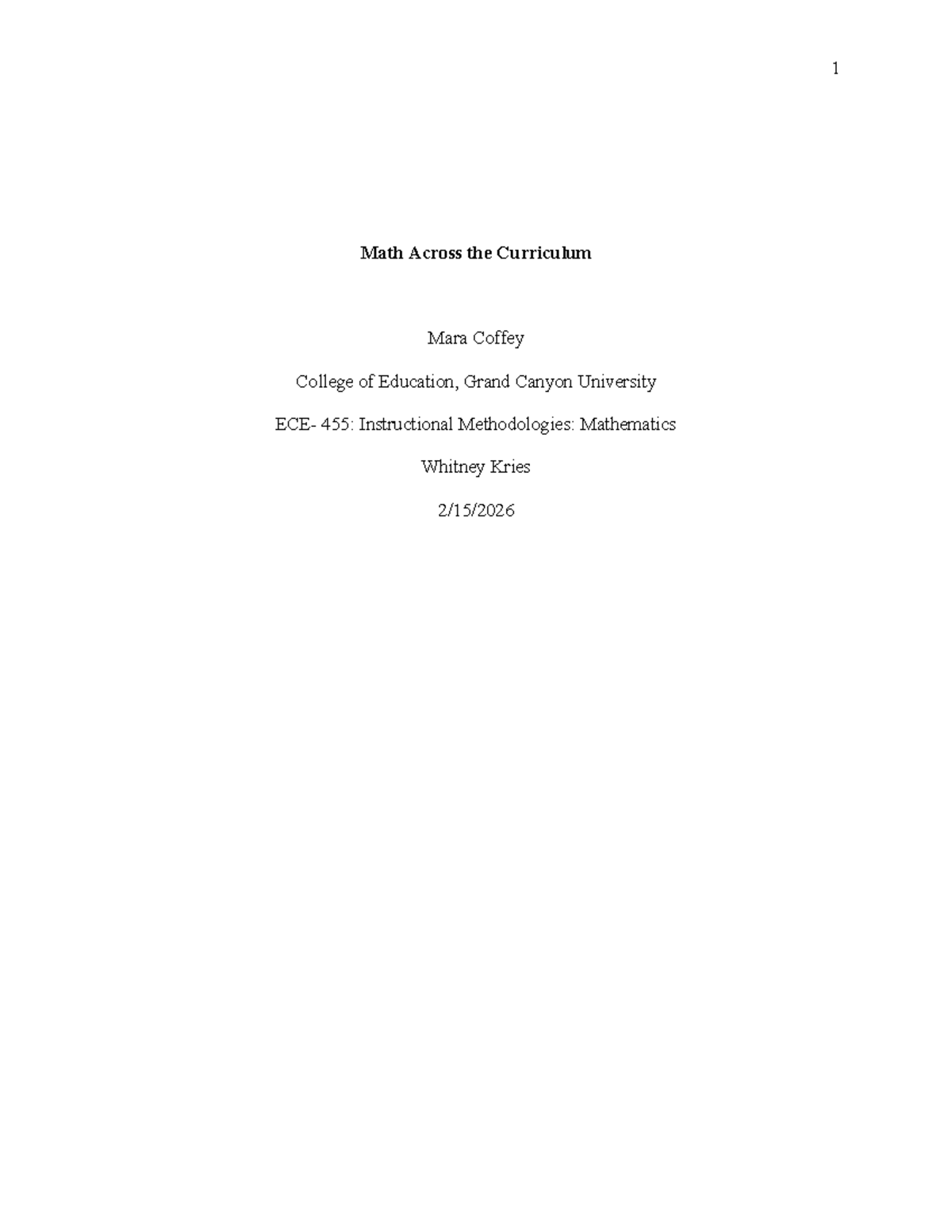 Math Across the Curriculum: Engaging Activities for Young Learners (EDU ...