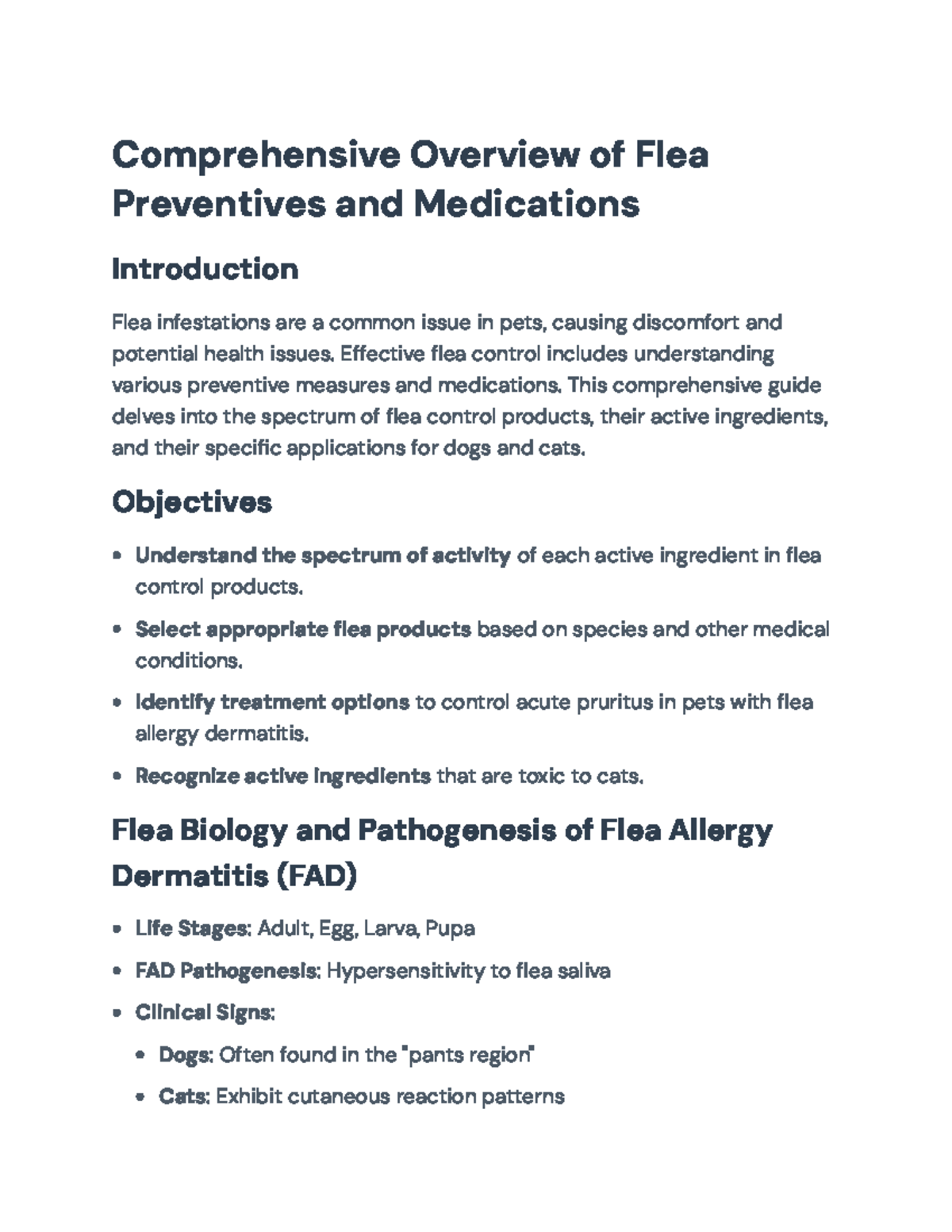 Comprehensive Guide to Flea Control: Medications & Preventives ...