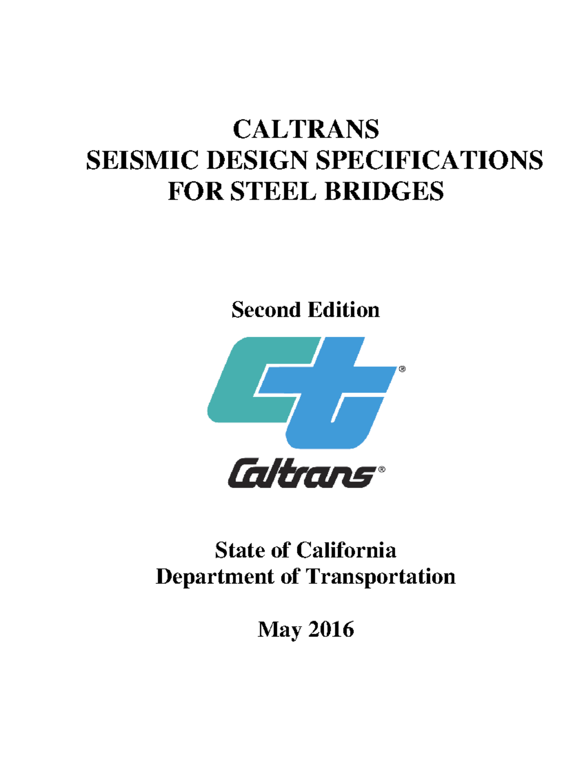 Caltrans Seismic Design Specs for Steel Bridges - 2016 Edition - Studocu