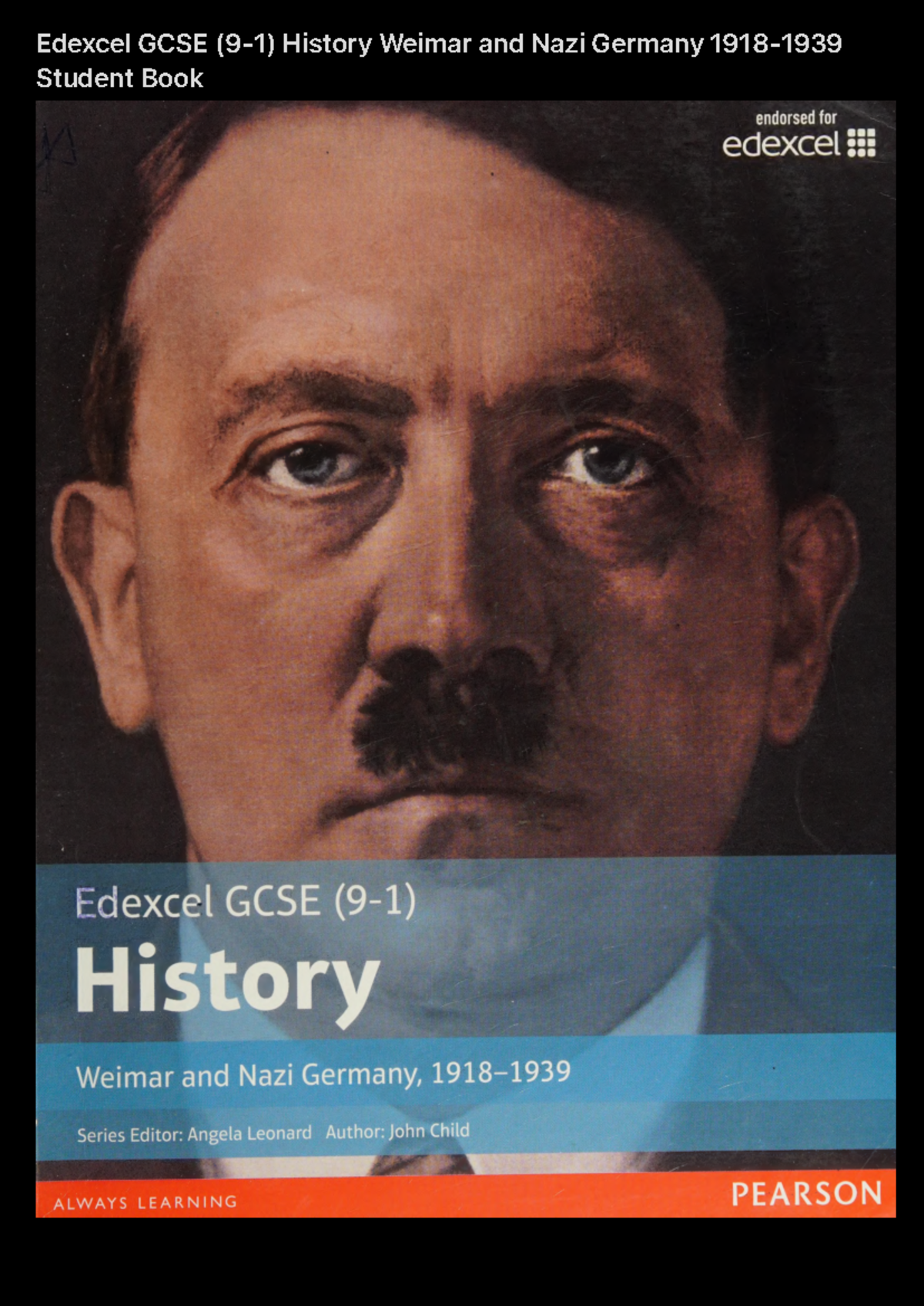 Edexcel GCSE (9-1) History Weimar and Nazi Germany 1918-1939 Student ...