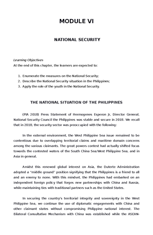 NSTP- Module Lesson-2 - LESSON 2 THE BASIC VALUES OF THE FILIPINOS ...