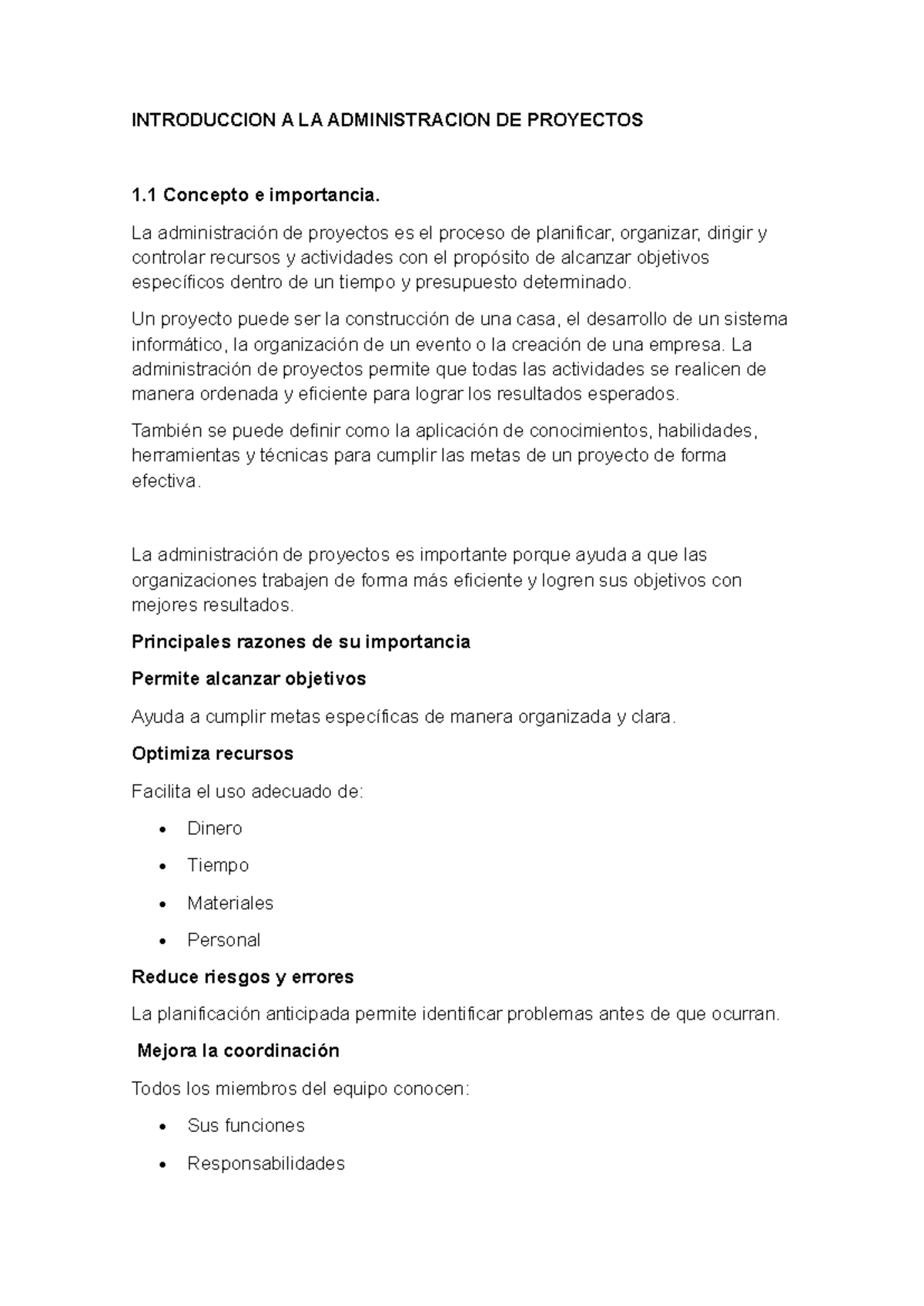 Introducción a la Administración de Proyectos: Conceptos y Etapas Clave ...