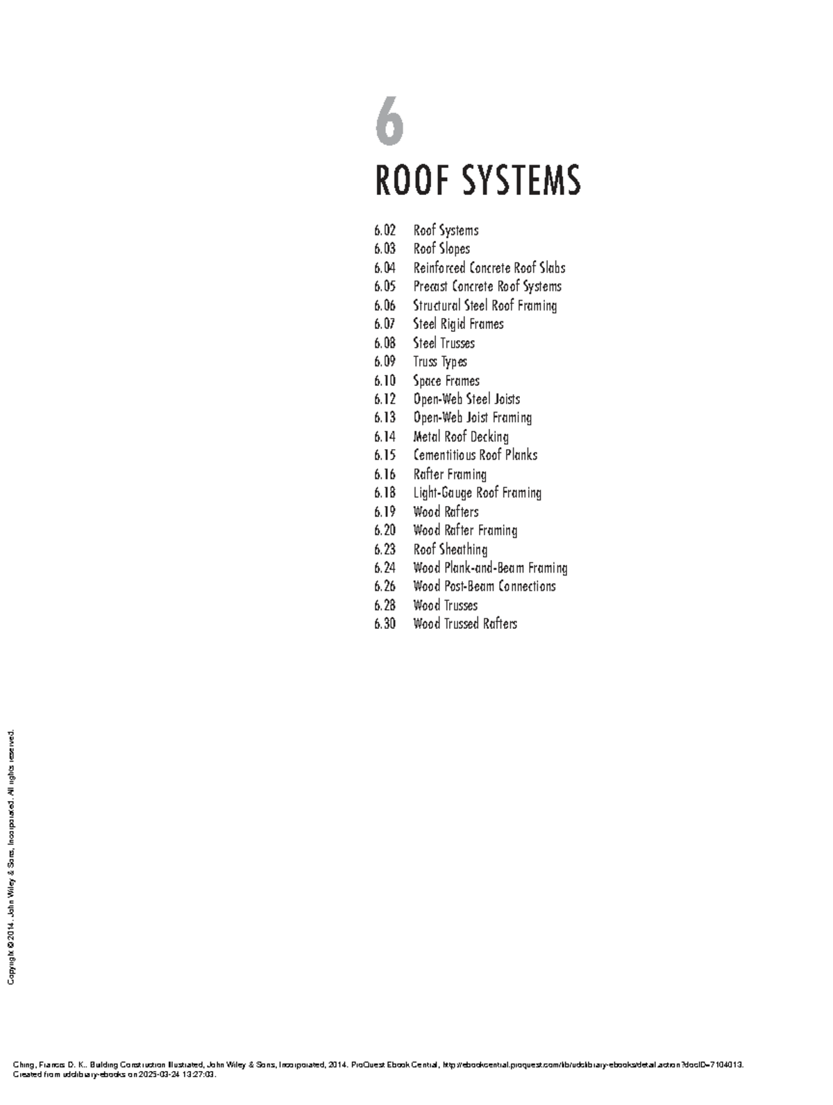 Building Construction Illustrated: Roof Systems Overview (Ching, 2014 ...