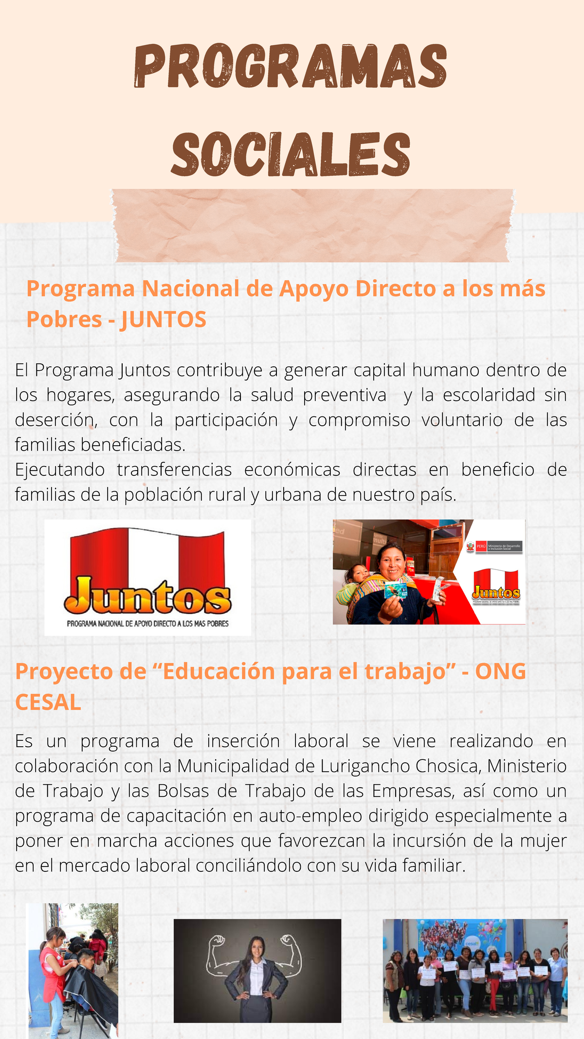 Programas Sociales - Economía General - UTP - Studocu