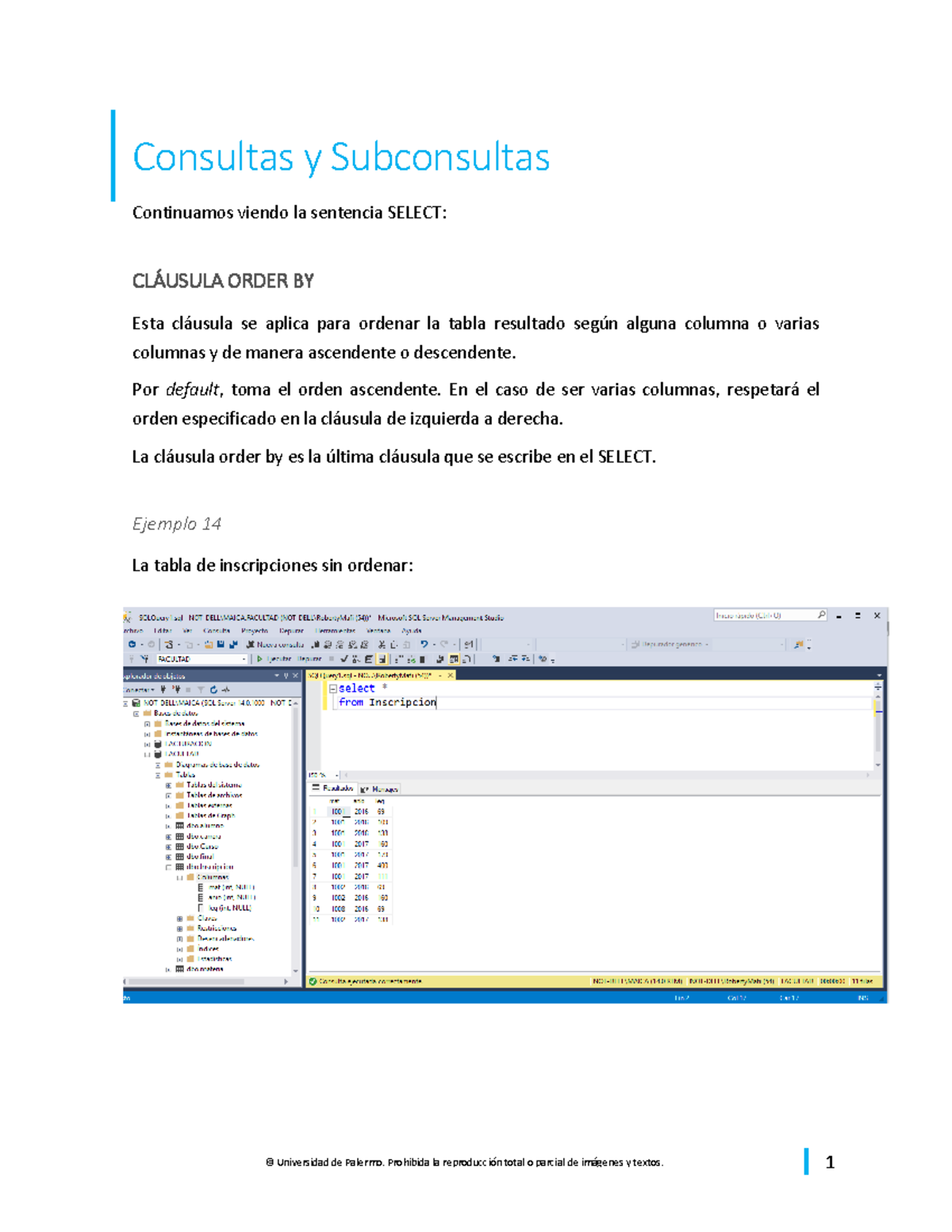 4G0016 Consultas y Subconsultas en SQL: Ejemplos y Explicaciones - Studocu