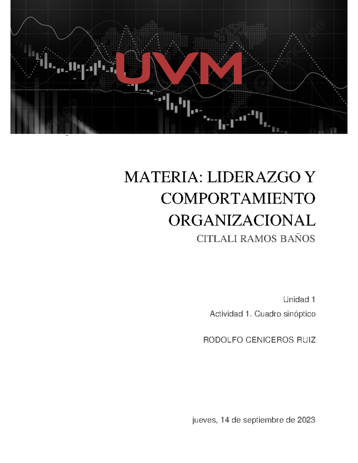 Cuadro sinoptico estilos de liderazgo - Referencias Rend MATERIA: LIDERAZGO Y COMPORTAMIENTO ...