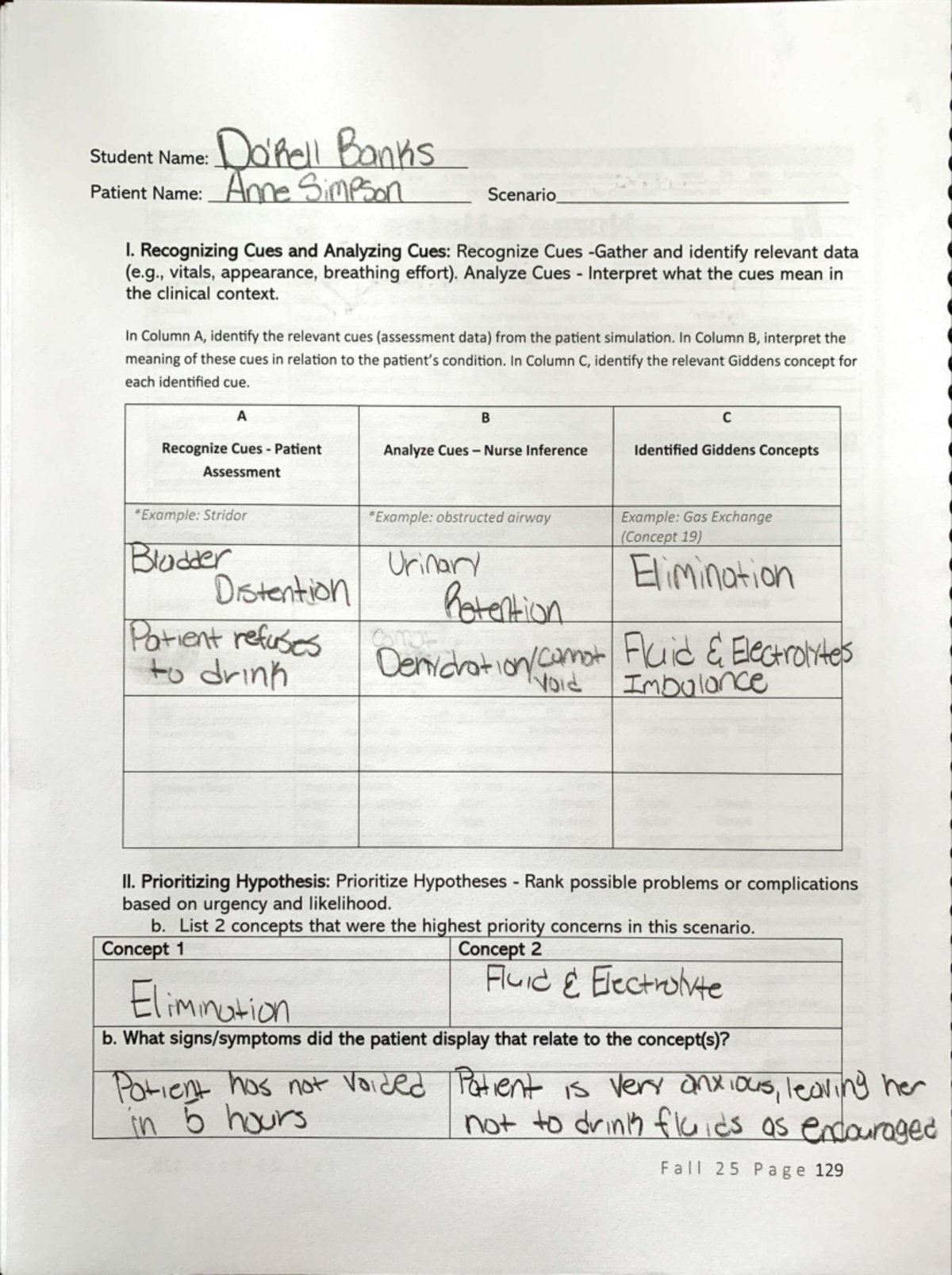 Week 6 SIM Debriefing Assignment: Patient Care Analysis and ...