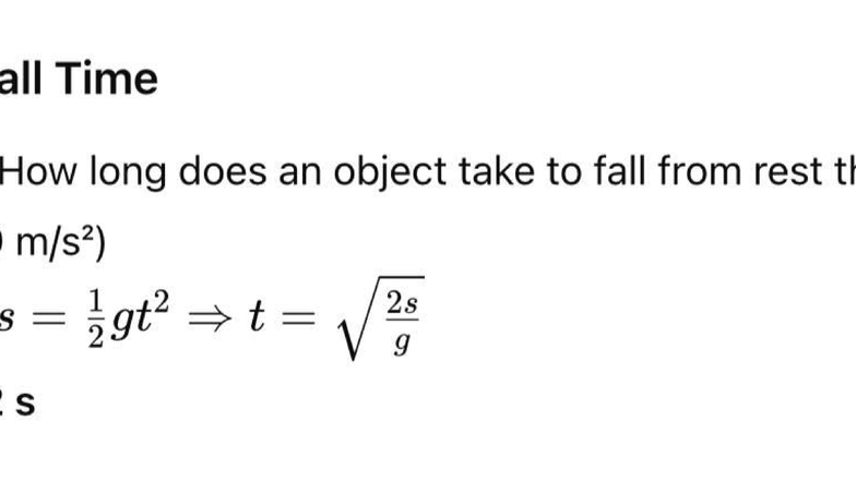25 12 13 06 05 38 - Solving - PHYSICS - 4. Free Fall Time Problem: How ...