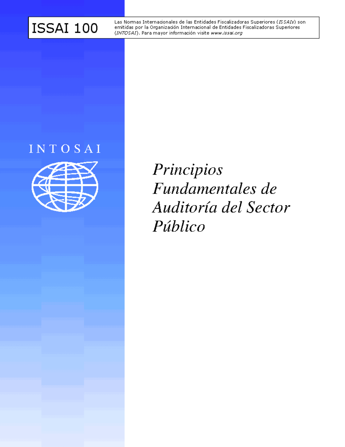 ISSAI 100: Principios Fundamentales de Auditoría del Sector Público - Studocu