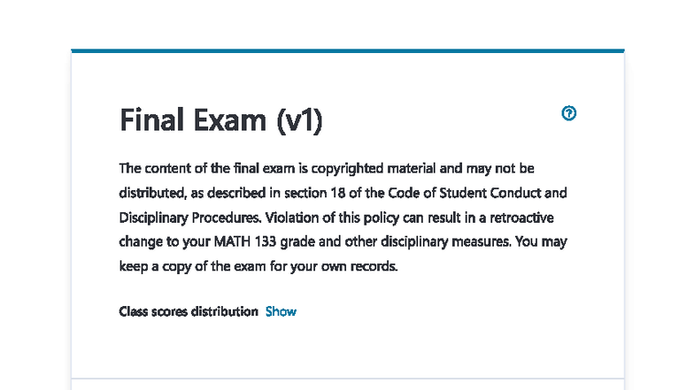 MATH 133 Final Exam Review - December 2024 - Studocu