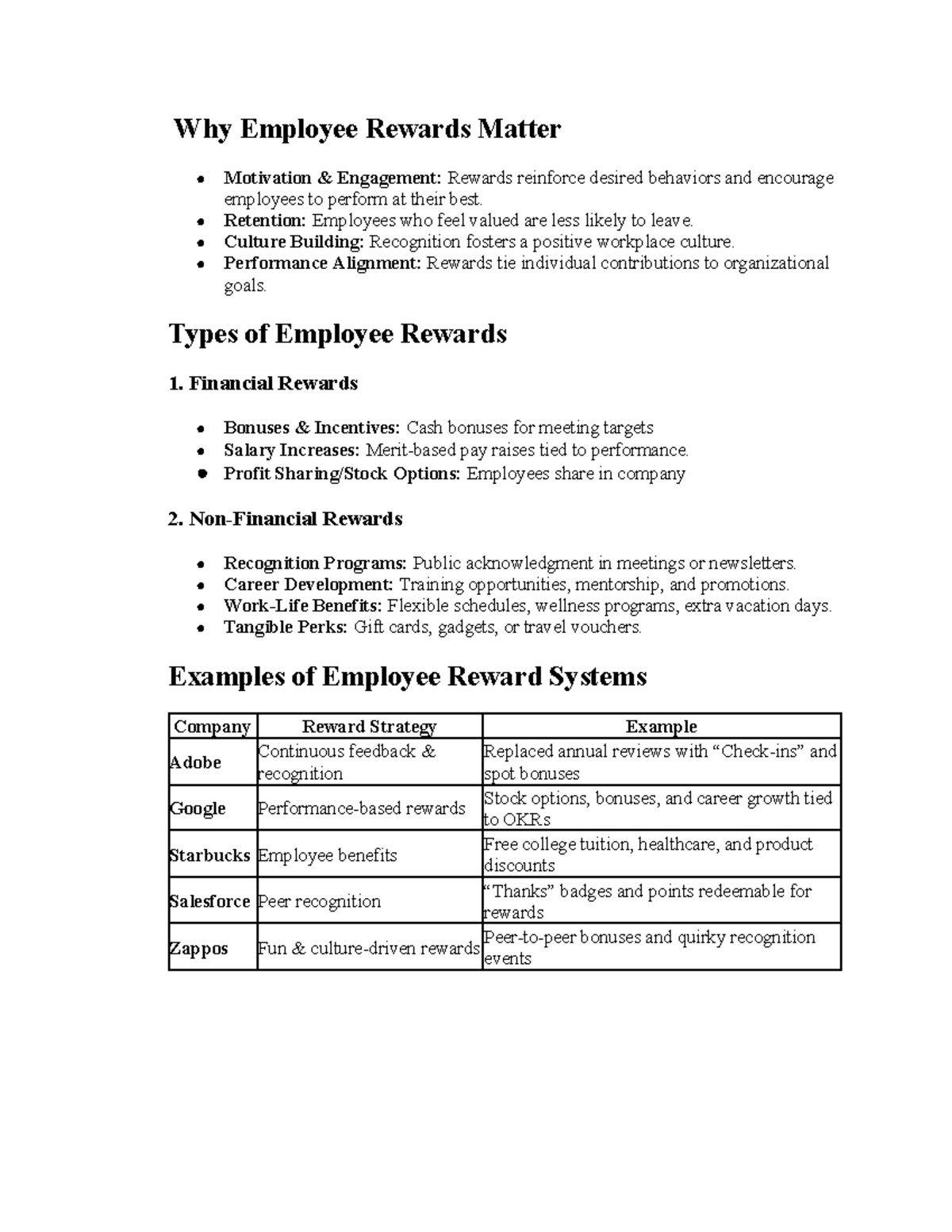 Employees Rewards in Management Accounting: Importance and Systems ...