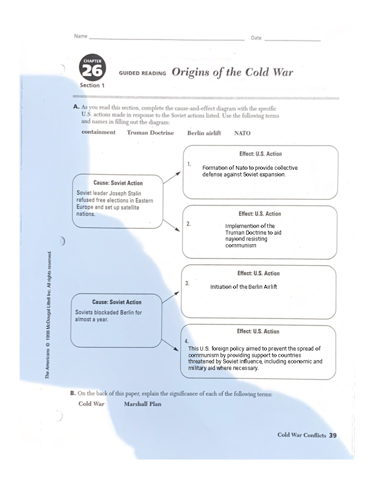 Ch 26 lesson 1 ws - Studocu