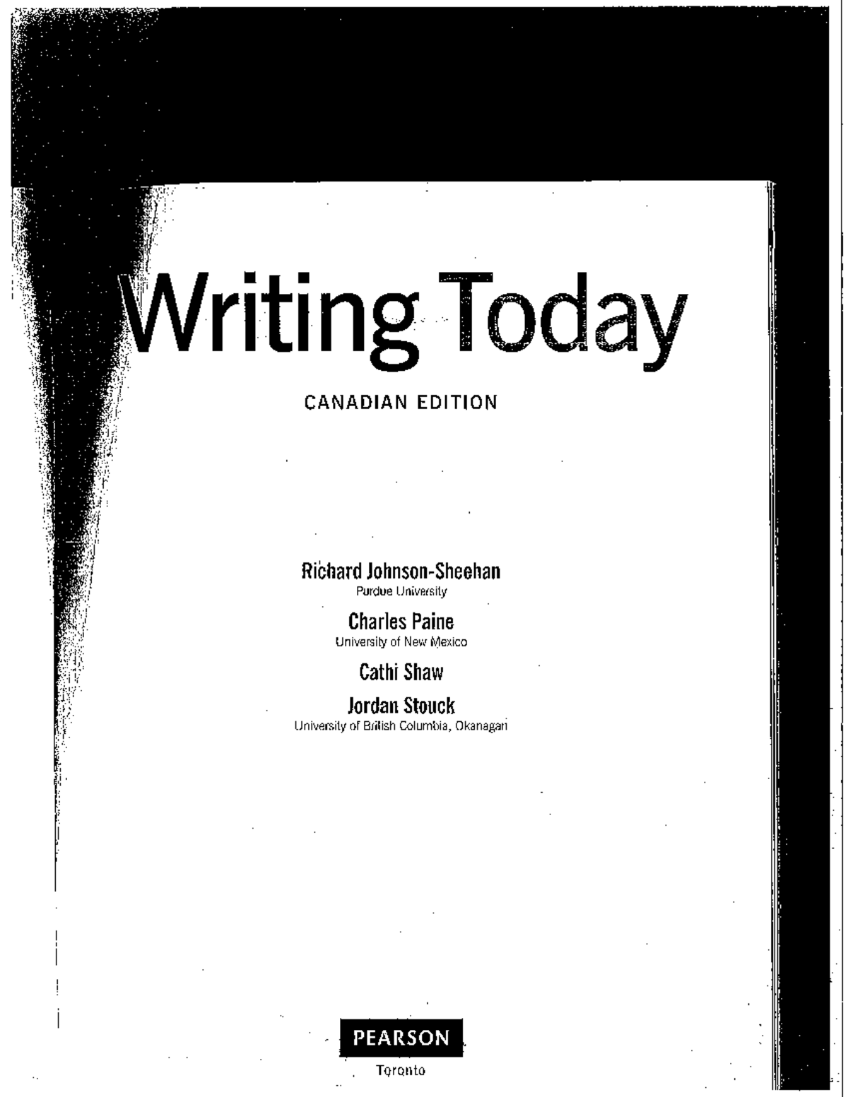 Example Student Summary Essay - Writing Today CANADIAN EDITION Richard ...