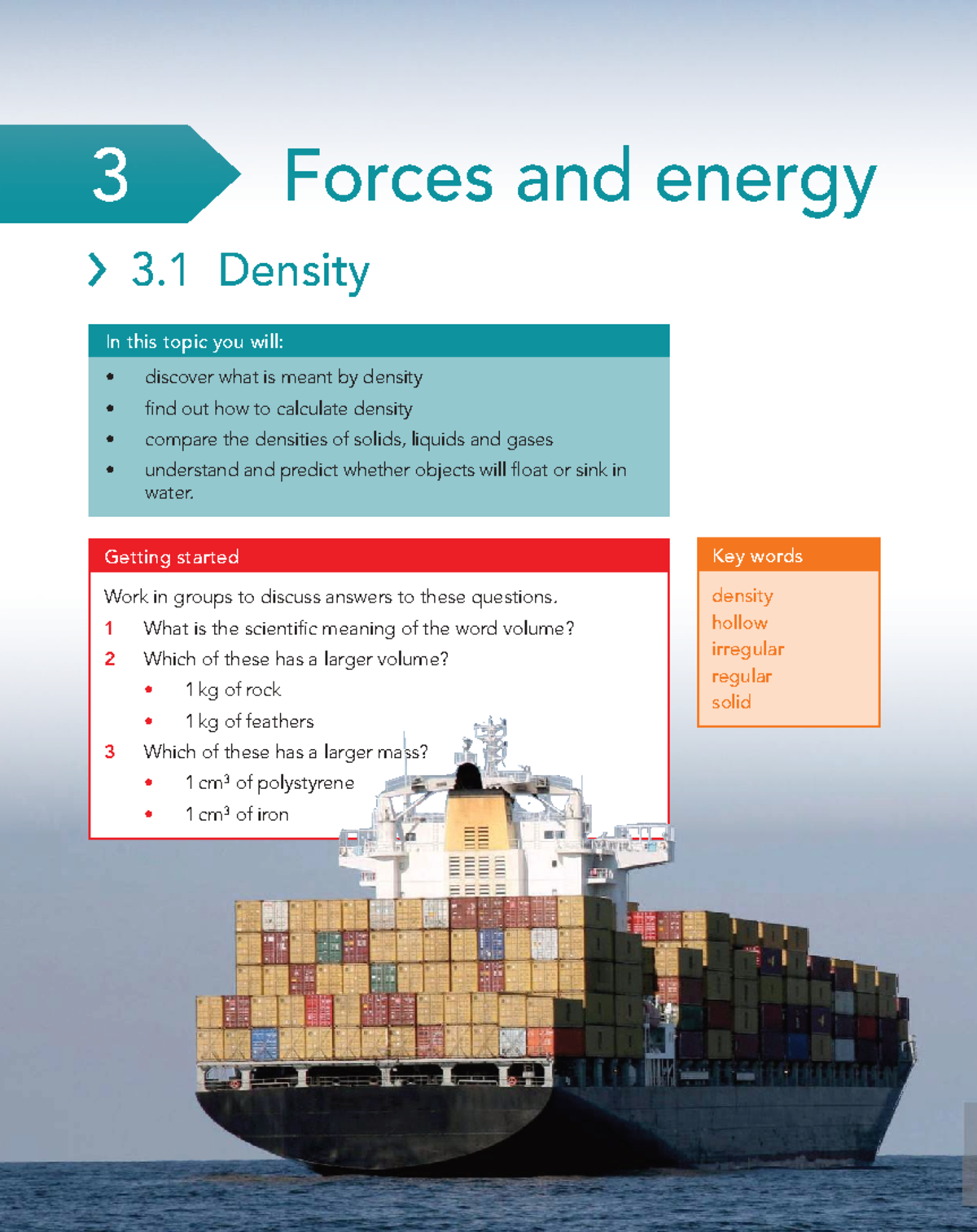 3.1 Density: Understanding Mass, Volume, and Floating/Sinking - Studocu