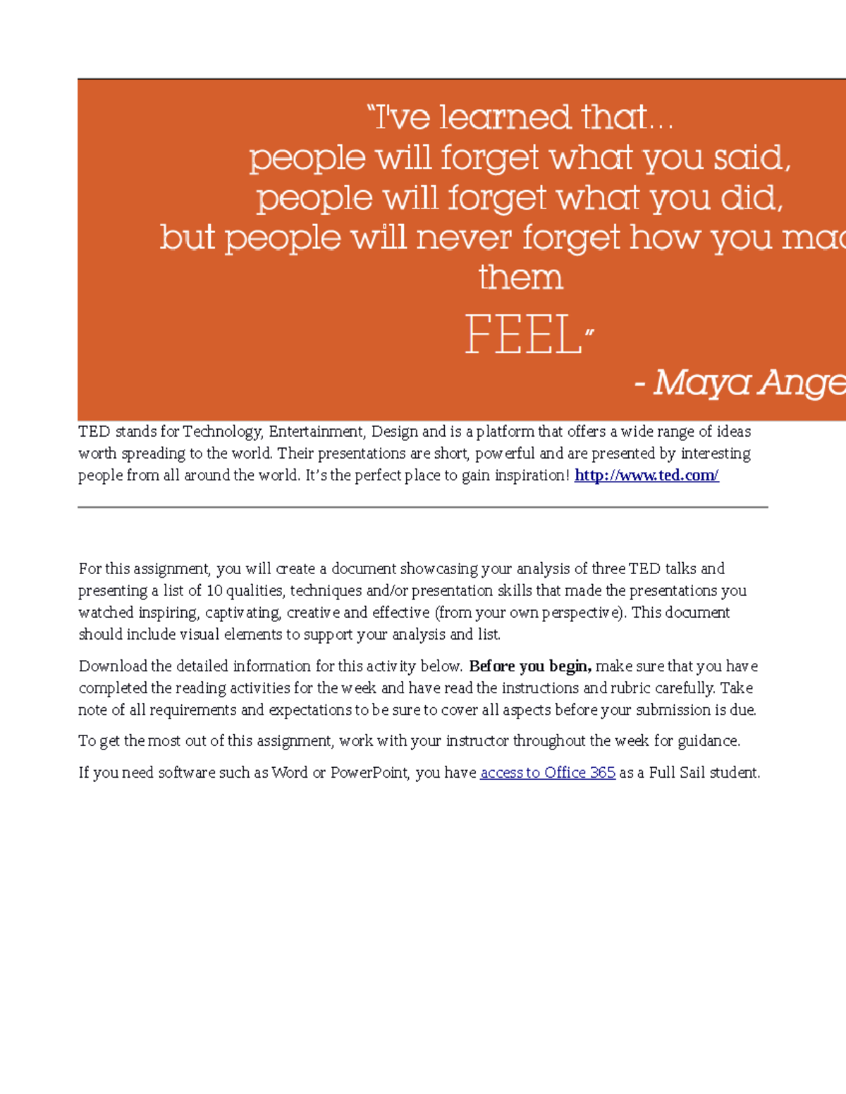 Analysis of TED Talks: Presentation Skills and Qualities (ENG101) - Studocu