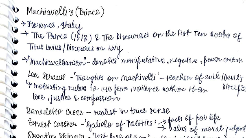 Machiavelli's The Prince: Insights on Power and Morality - Studocu