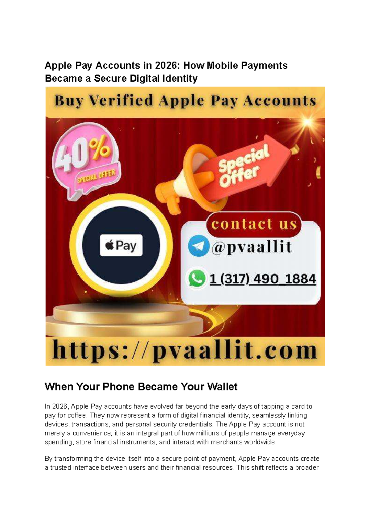 Apple Pay Accounts in 2026: The Evolution of Secure Digital Identity ...
