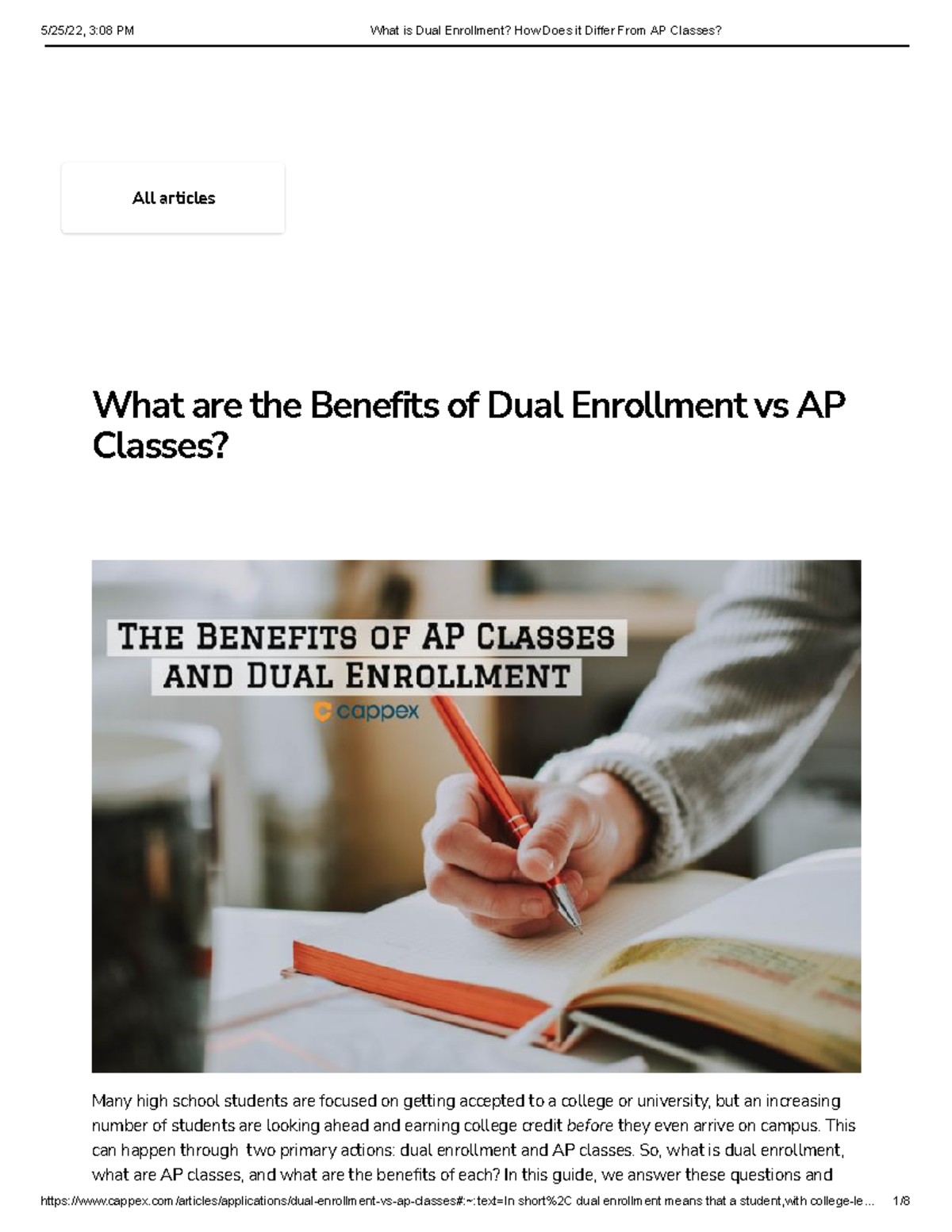 Benefits and Key Differences of Dual Enrollment vs AP Classes - Studocu